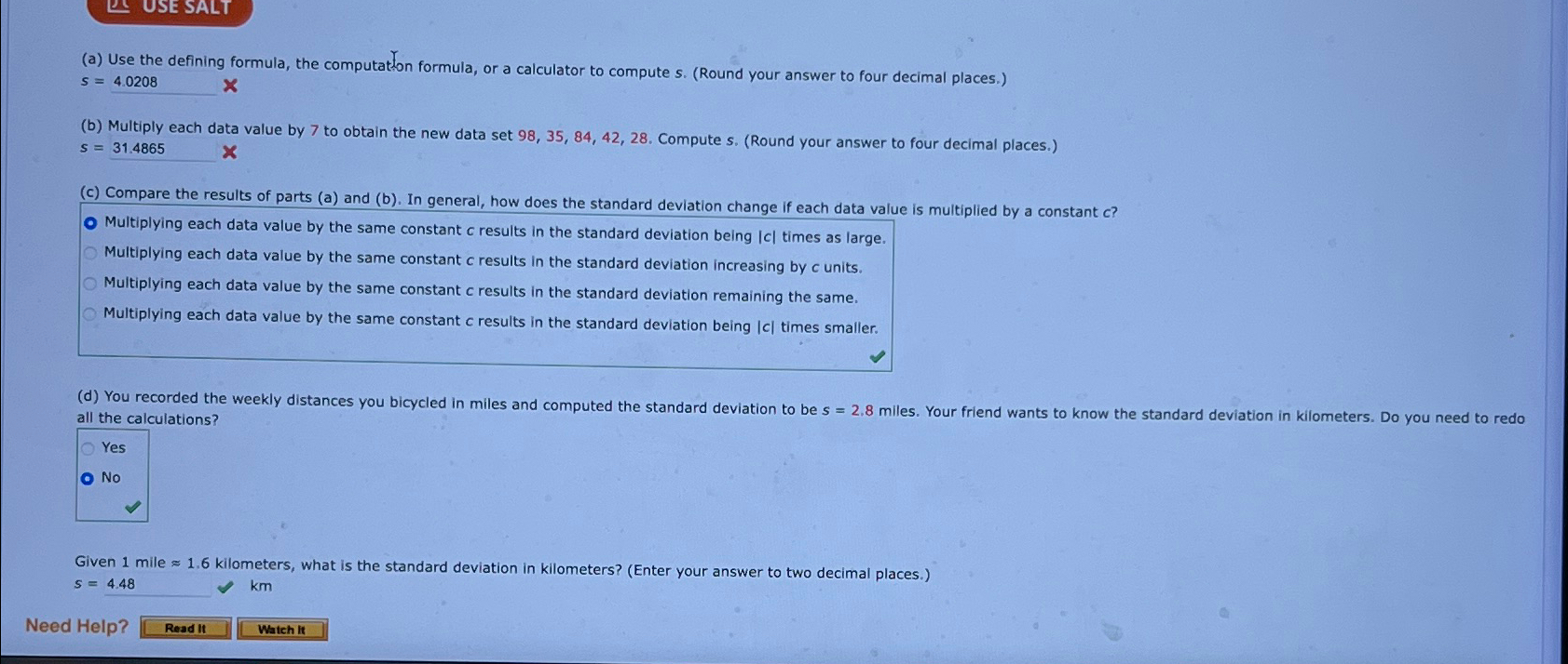 Solved (a) ﻿Use the defining formula, the computat formula, | Chegg.com