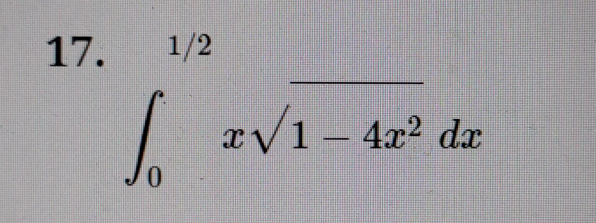 Solved ∫0x1−4x2dx | Chegg.com