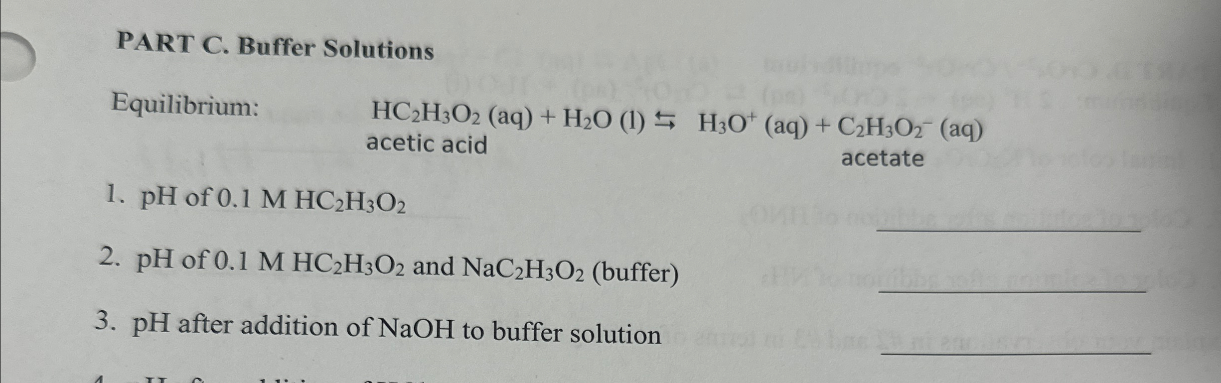 Solved PART C. ﻿Buffer | Chegg.com