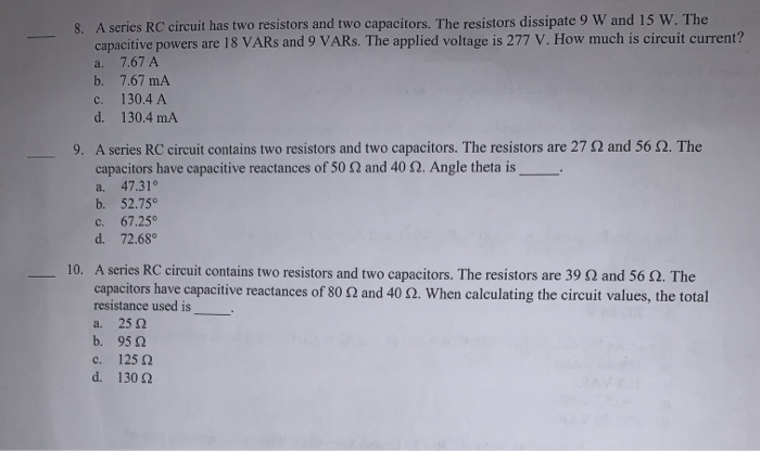 Solved RC worksheet Multiple Choice Identify the choice that | Chegg.com