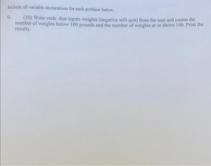 Solved 1. (8) Write code to print "Code Responsibly!" 100 | Chegg.com