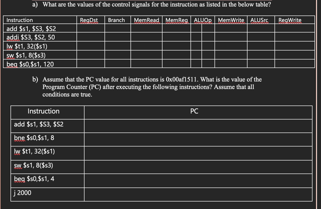 Question 1. ﻿Given the following full Datapath of a | Chegg.com