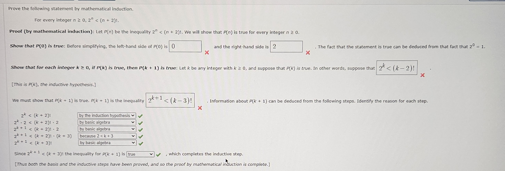 Solved Prove the following statement by mathematical | Chegg.com