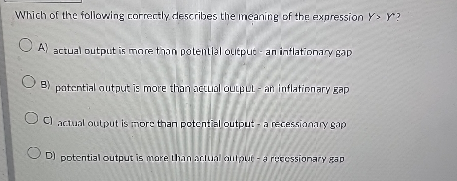 Solved Which of the following correctly describes the | Chegg.com