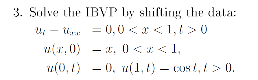 Solved Solve the following IBVP using the Fourier series | Chegg.com