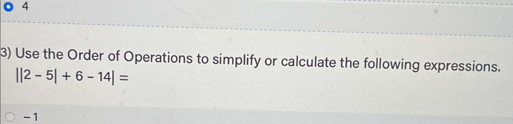 Solved Use the Order of Operations to simplify or calculate | Chegg.com