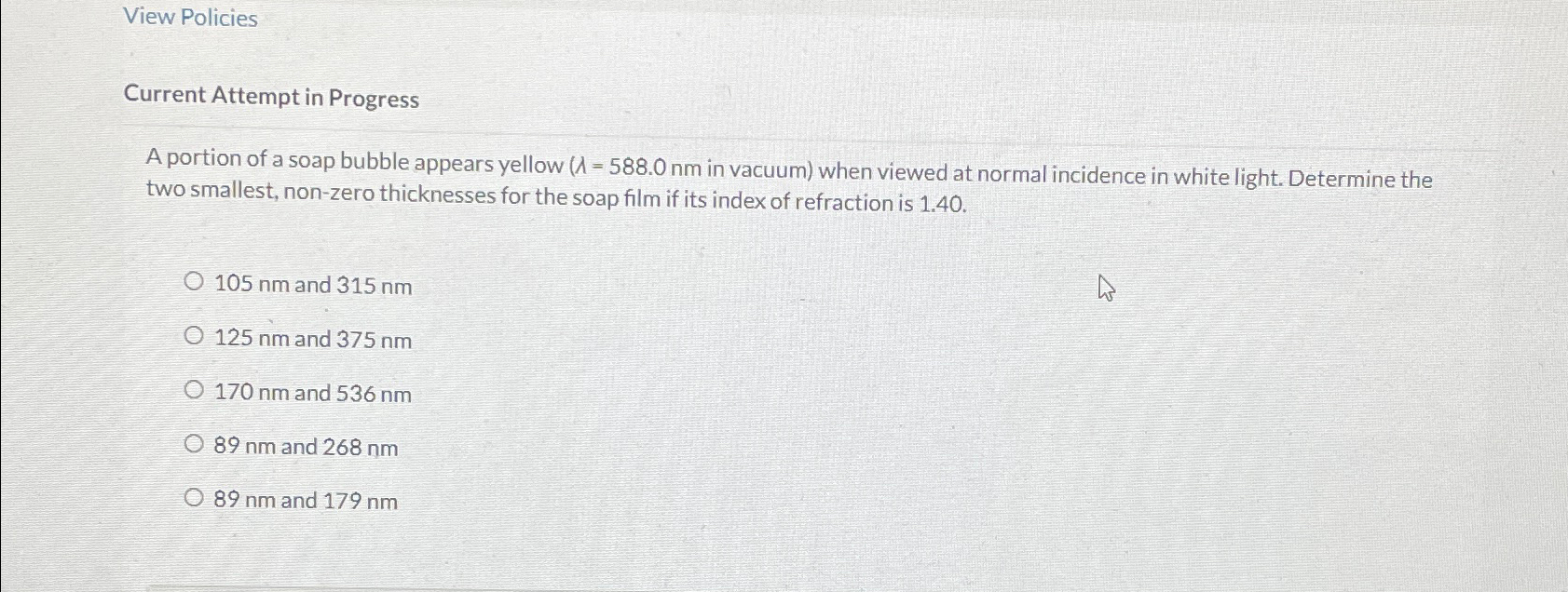 Solved View PoliciesCurrent Attempt in ProgressA portion of | Chegg.com
