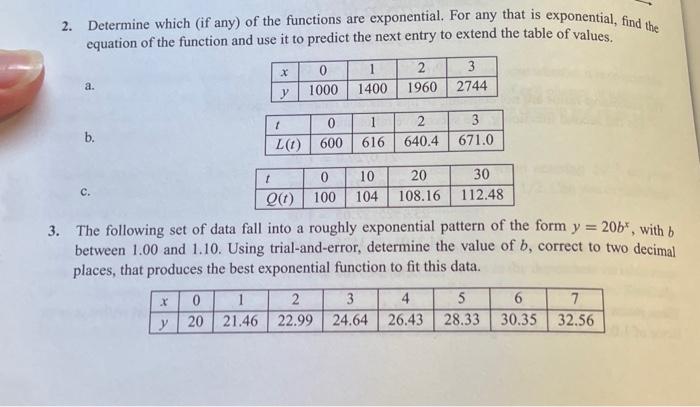 Solved 2. Determine which (if any) of the functions are | Chegg.com