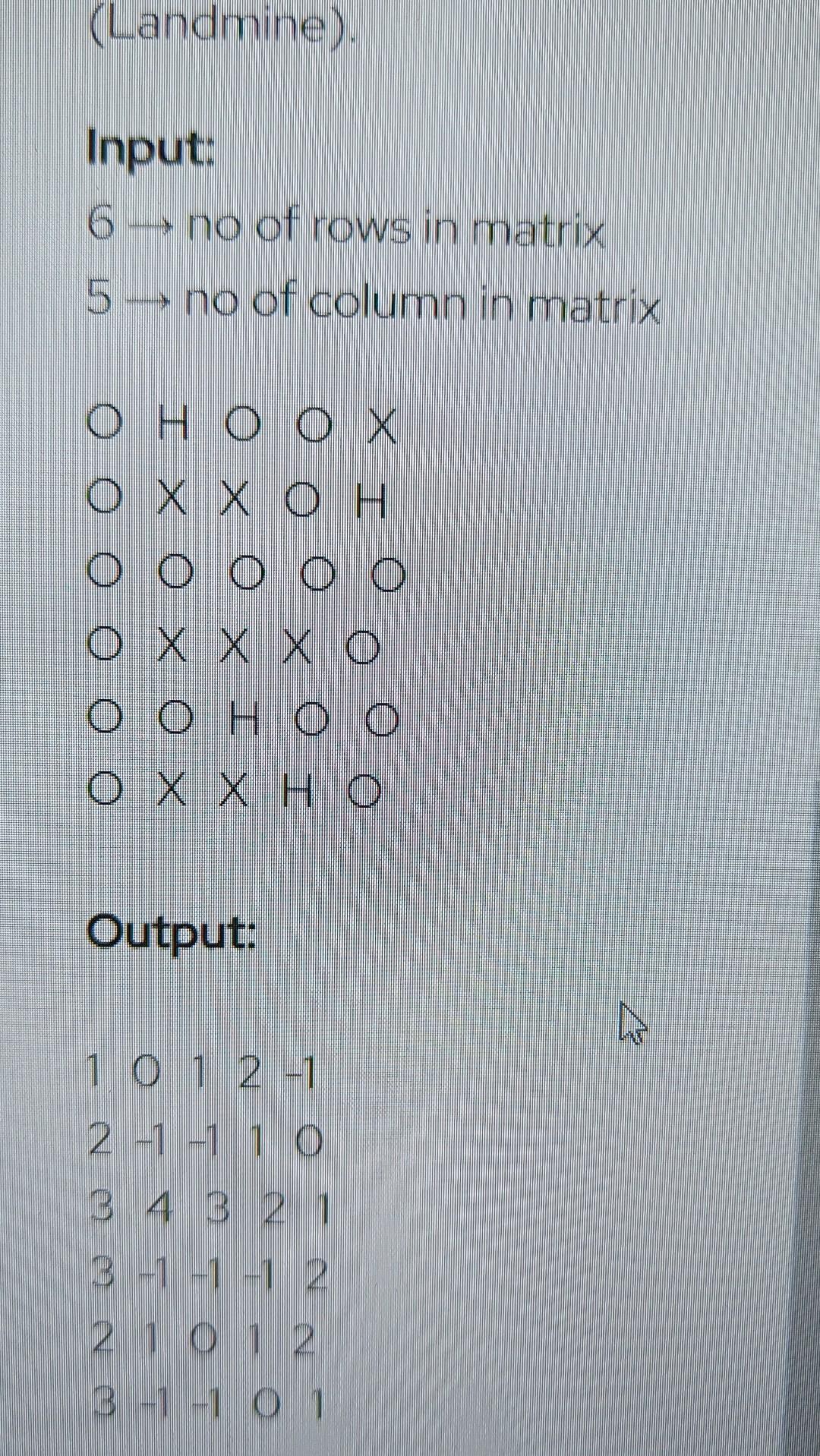Solved Given matrix represent a maze, with O (Open cell), X | Chegg.com