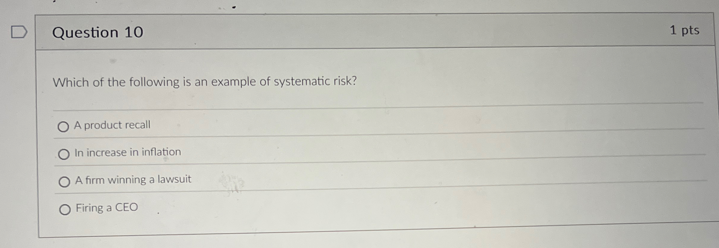 Solved Question 10Which of the following is an example of | Chegg.com