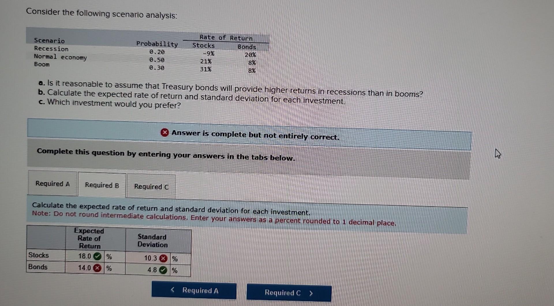 Solved Consider the following scenario analysis: a. Is it | Chegg.com
