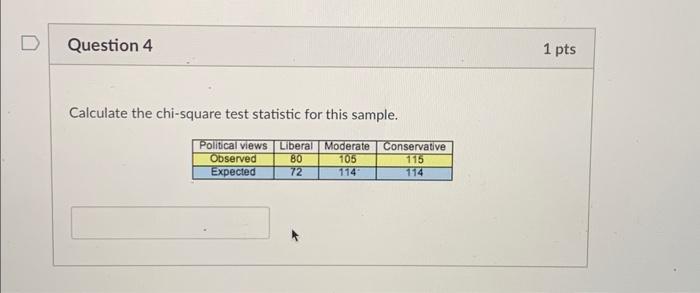 Solved Calculate the chi-square test statistic for this | Chegg.com