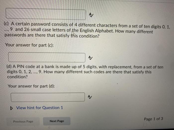 Solved (a) In how many different ways can 4 people be placed | Chegg.com