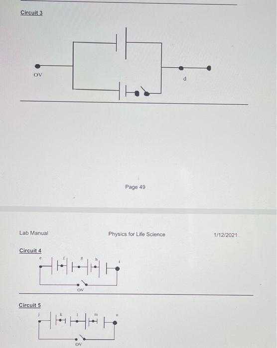 Solved 2. For circuits 3 through 7, PREDICT the potentials | Chegg.com
