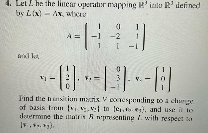 Solved Linear algebra attached is the question, and the | Chegg.com