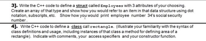 Solved 3]. Write the C++ code to define a struct called | Chegg.com
