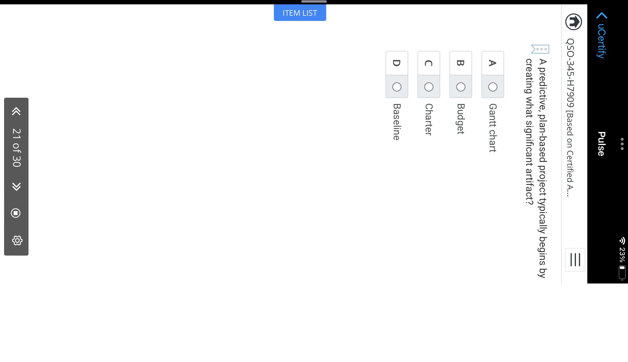 Solved uCertifyฉ 23%QSO-345-H7909 [Based on Certified A...A | Chegg.com