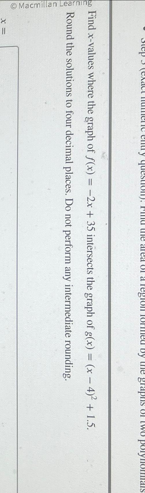 Solved Find x-values where the graph of f(x)=-2x+35 | Chegg.com