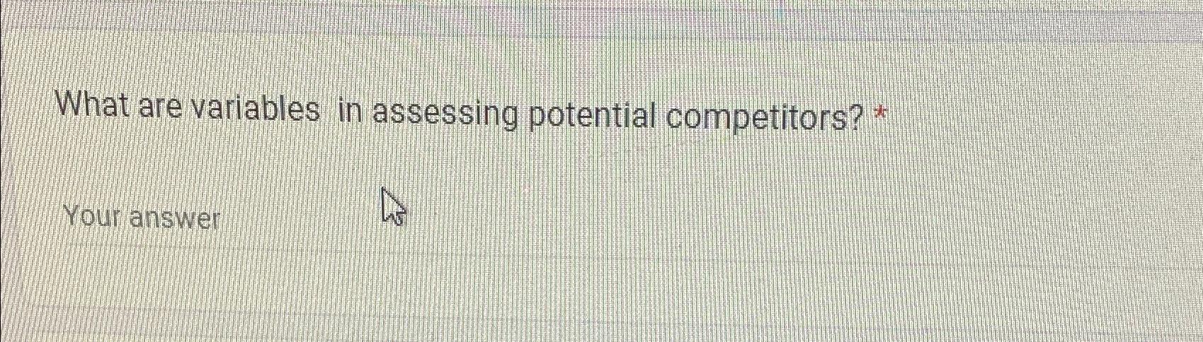 Solved What are variables in assessing potential | Chegg.com