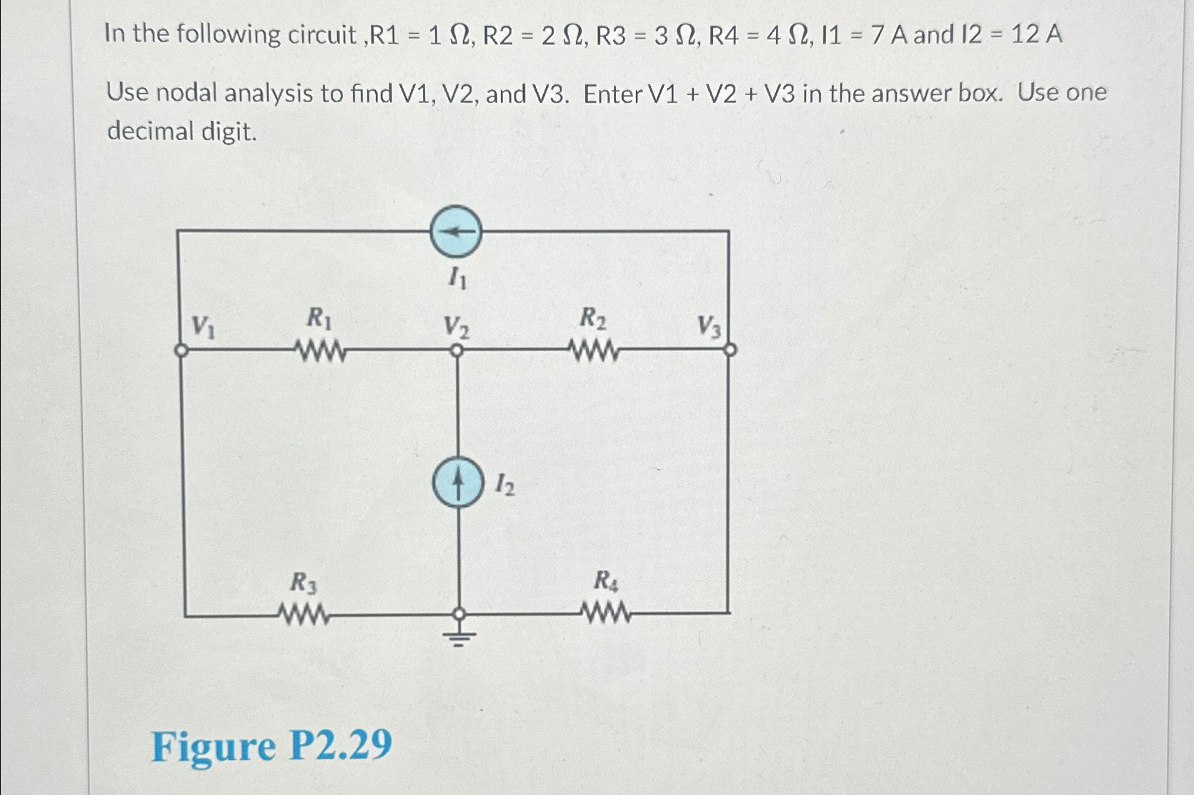 Solved In the following circuit, | Chegg.com