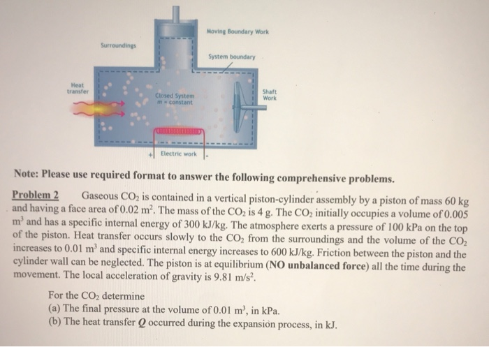 Solved Moving Boundary Work Surroundings System boundary | Chegg.com