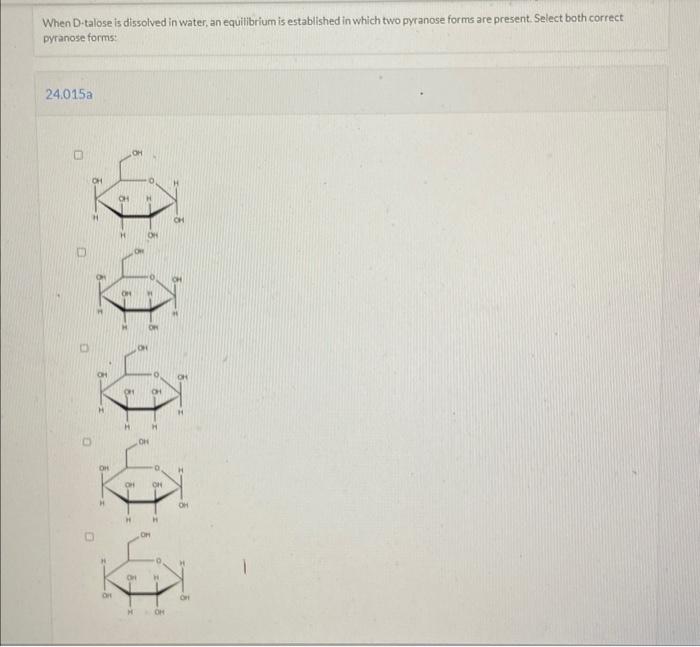 Solved Identify the hydroxyaldehyde that will cyclize under | Chegg.com