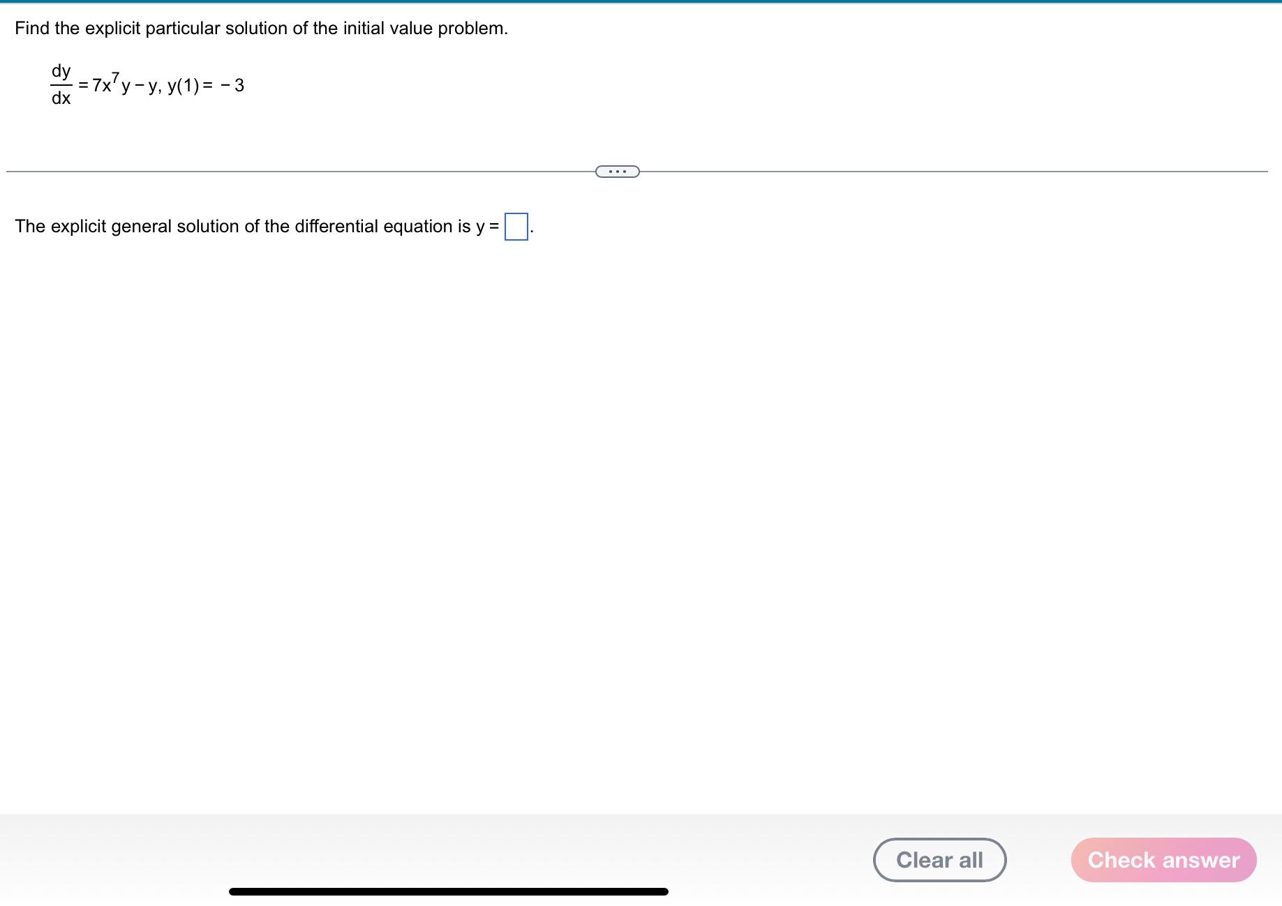 Solved Find the explicit particular solution of the initial | Chegg.com