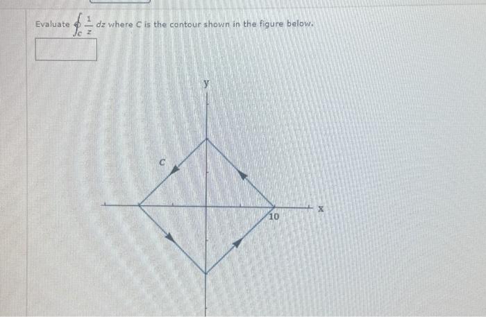 Solved Evaluate ∮cz1dz where C is the contour shown in the | Chegg.com Solved Evaluate ∮cz1dz where C is the contour shown in the | Chegg.com