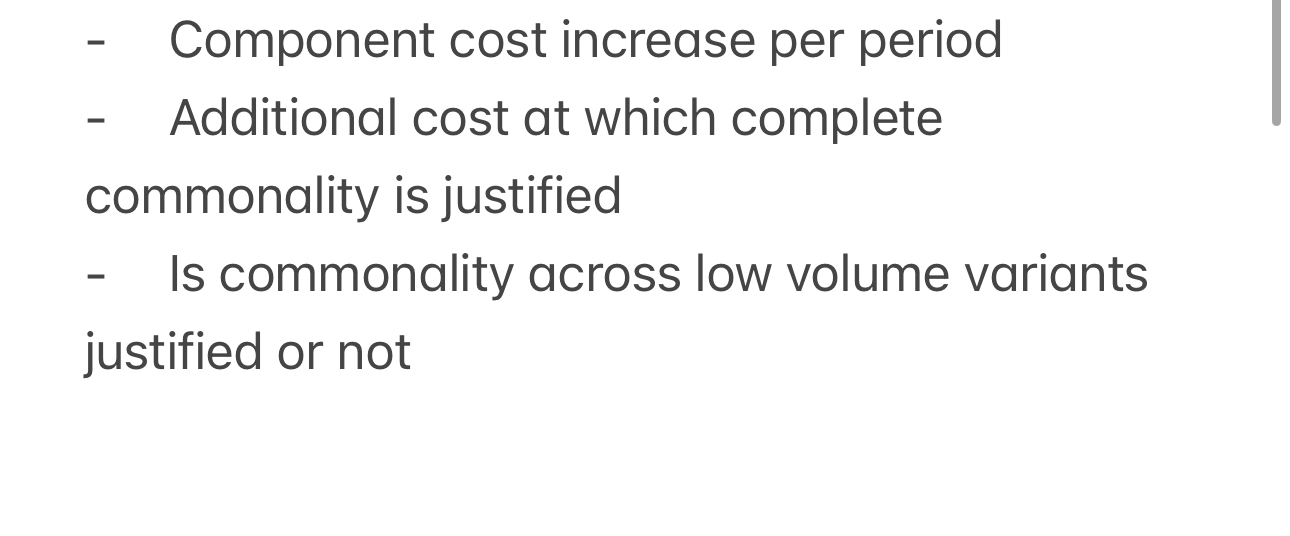 Solved Component cost increase per periodAdditional cost at | Chegg.com Solved Component cost increase per periodAdditional cost at | Chegg.com