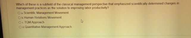 Solved Which of these is a subfield of the classical | Chegg.com