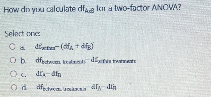 Solved The results of a two-factor analysis of variance | Chegg.com