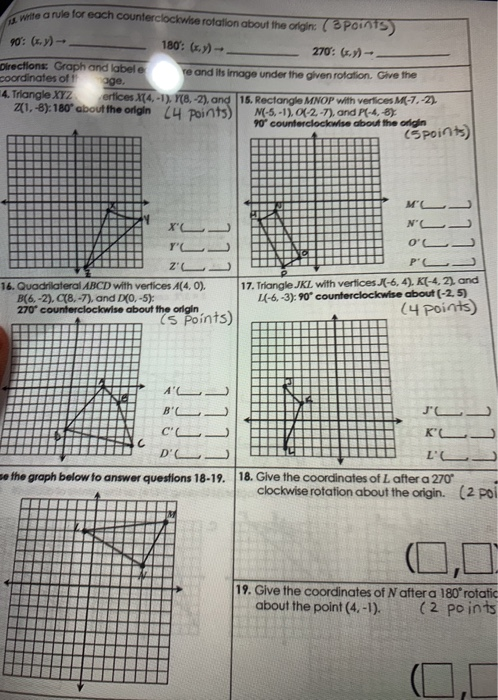 Solved: ích Sequence Of Transformations Will Map PQ Onto R... | Chegg.com