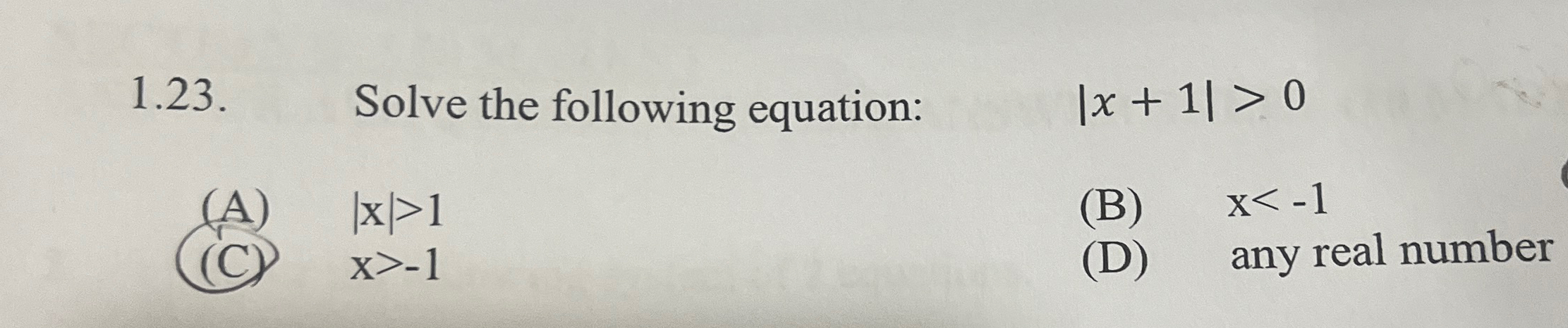 Solved 1.23. ﻿Solve the following | Chegg.com