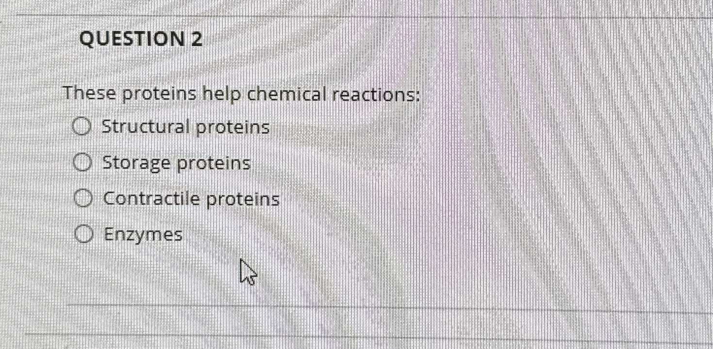 Solved QUESTION 2These proteins help chemical | Chegg.com