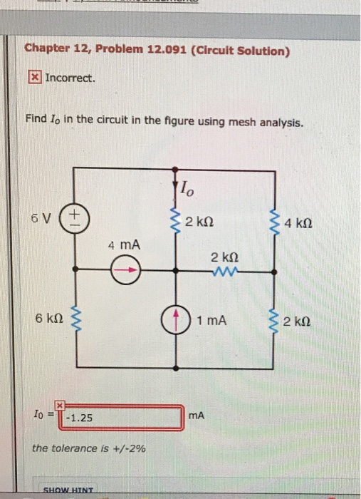 Solved Chapter 12, Problem 12.091 (Circuit Solution) [8] | Chegg.com