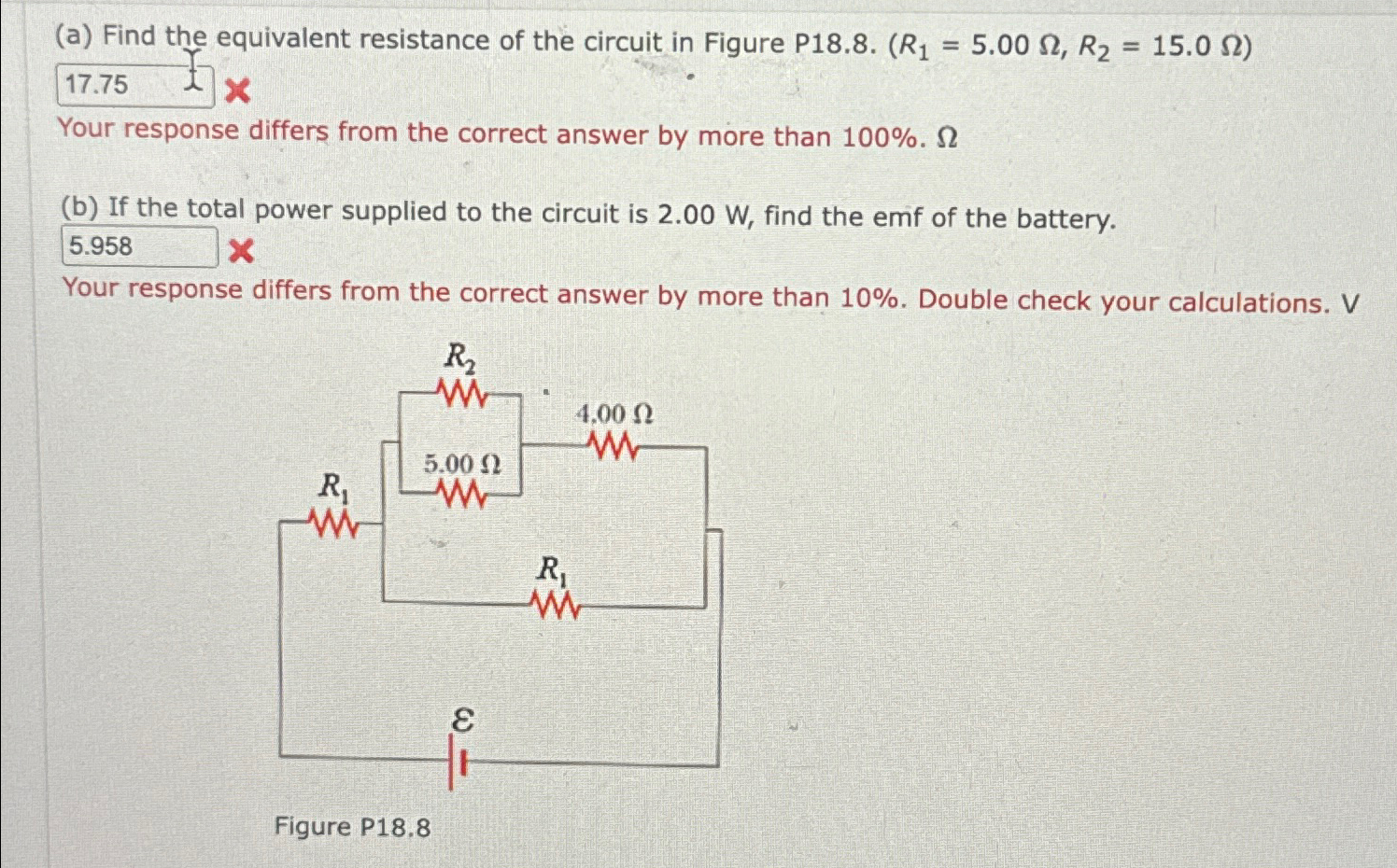 Solved (a) ﻿Find the equivalent resistance of the circuit in | Chegg.com
