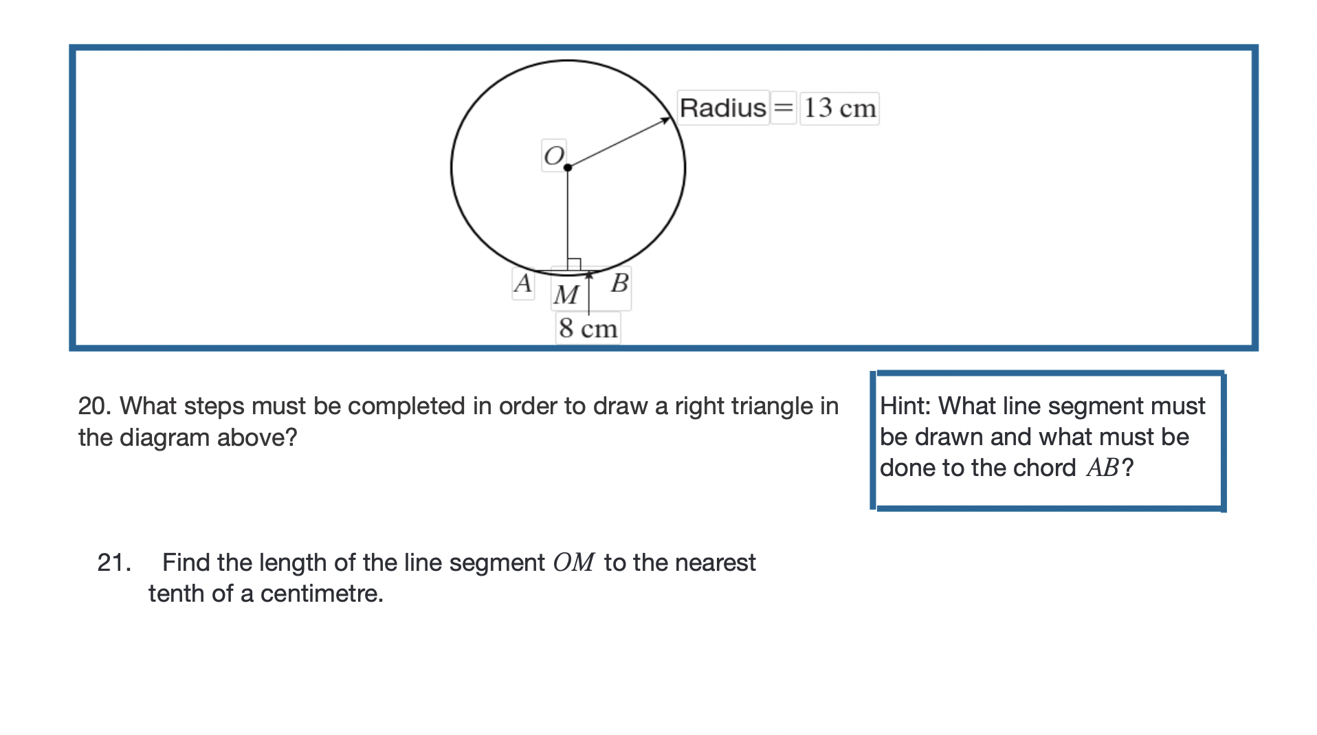 Solved What steps must be completed in order to draw a right | Chegg.com