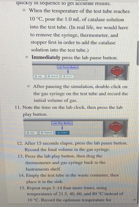 Solved Arrange the steps for measuring the effect of | Chegg.com