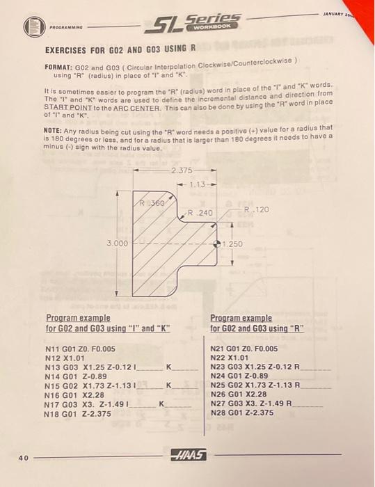 Solved FORMAT: G02 and GO3 (Circular Interpolation | Chegg.com