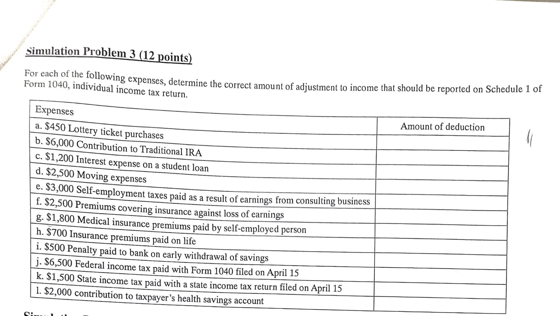 Solved Simulation Problem 3 (12 ﻿points)For each of the | Chegg.com