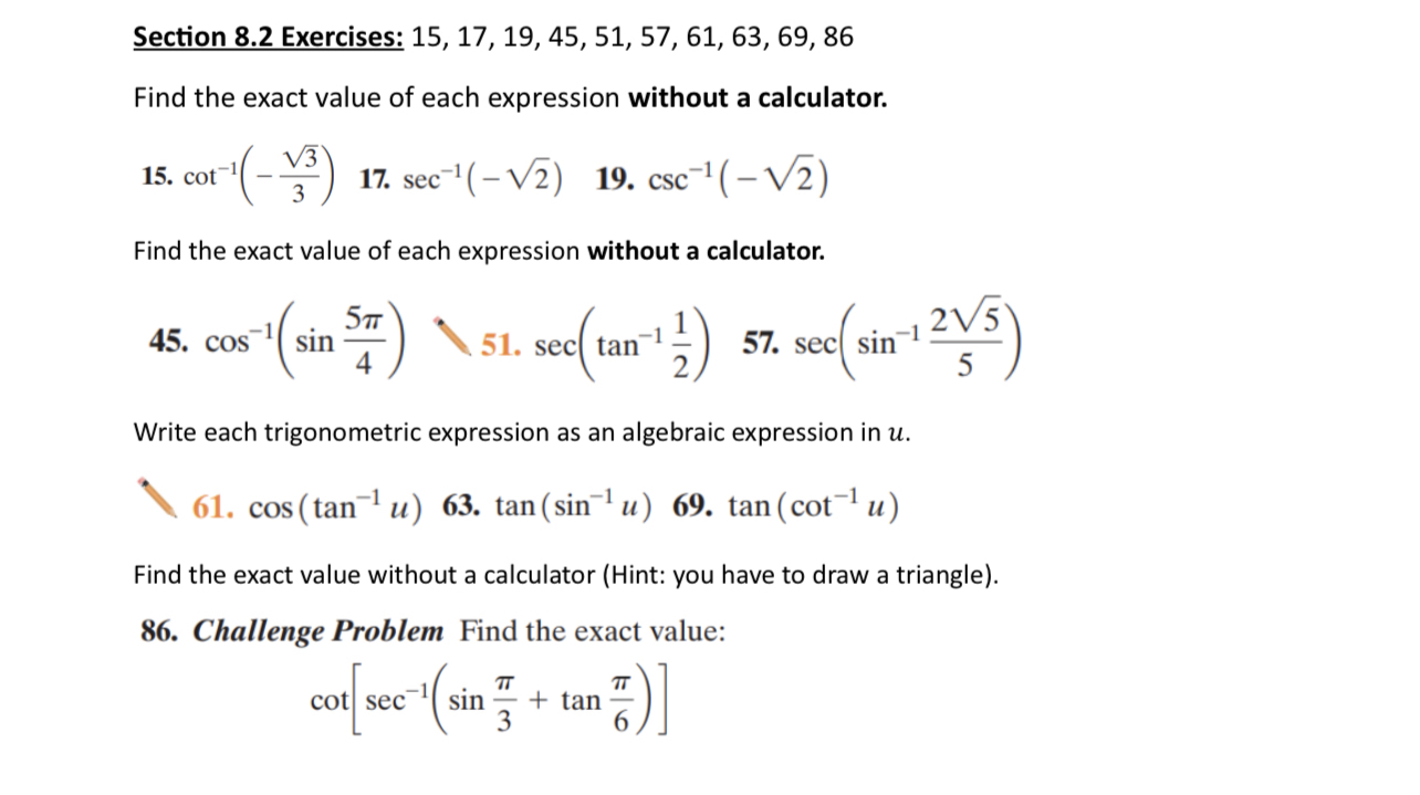 Solved Section 8.2 ﻿Exercises: | Chegg.com