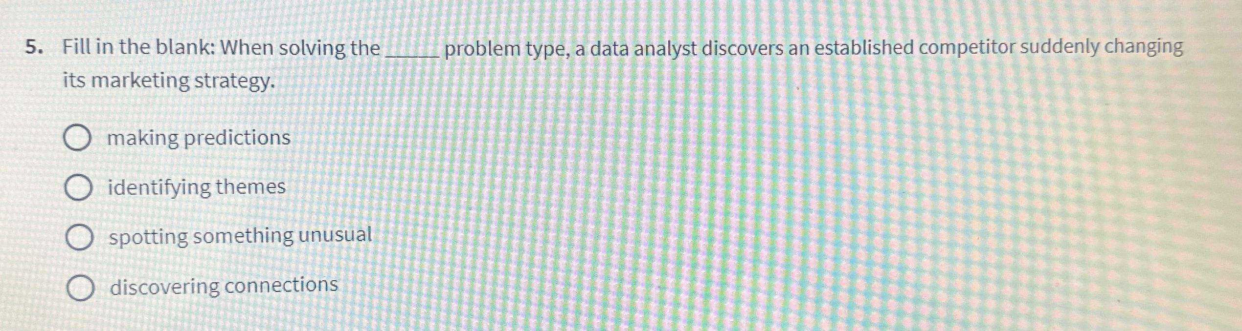 Solved Fill in the blank: When solving the problem type, a | Chegg.com