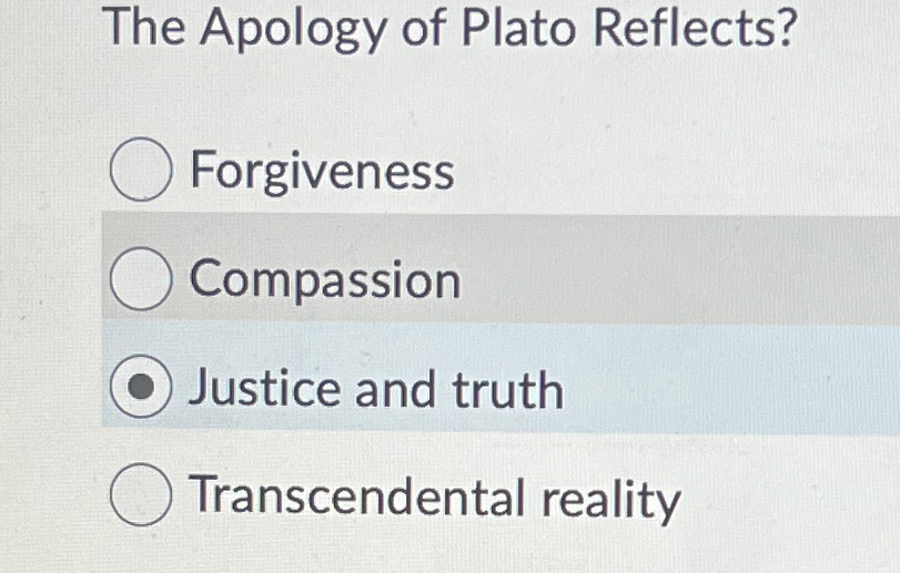 Solved The Apology of Plato | Chegg.com