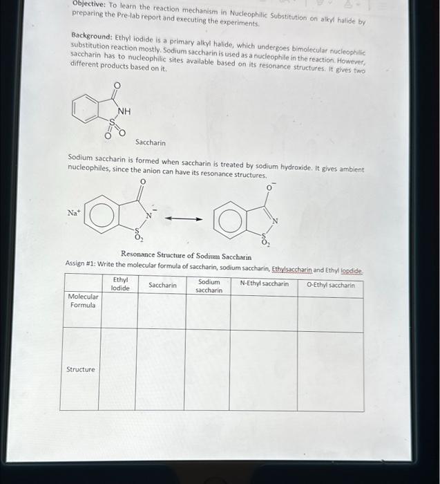 Solved Objective: To learn the reaction mechanism in | Chegg.com