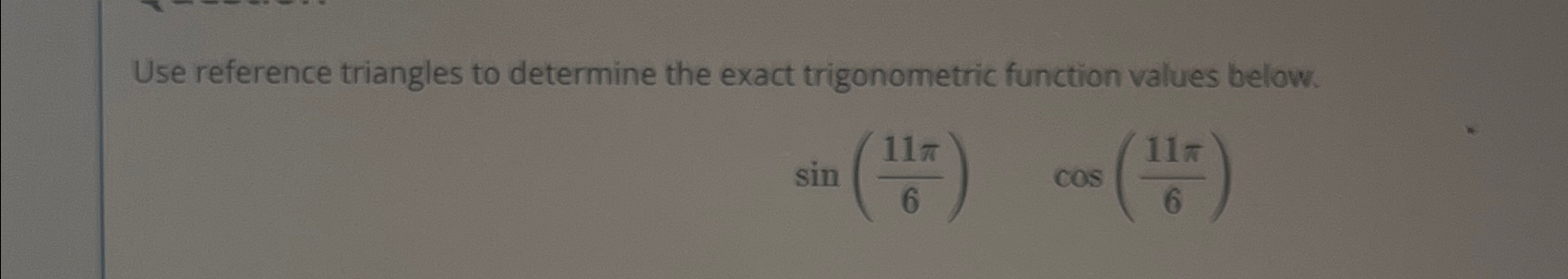Solved Use reference triangles to determine the exact | Chegg.com