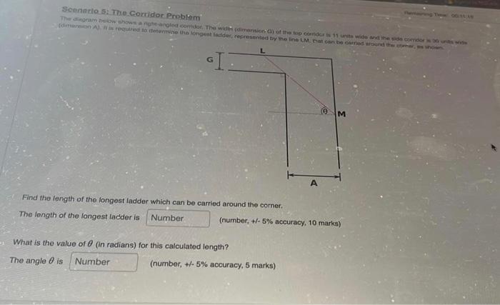 Solved Scenario 5: The Corridor Problem The diagram below | Chegg.com