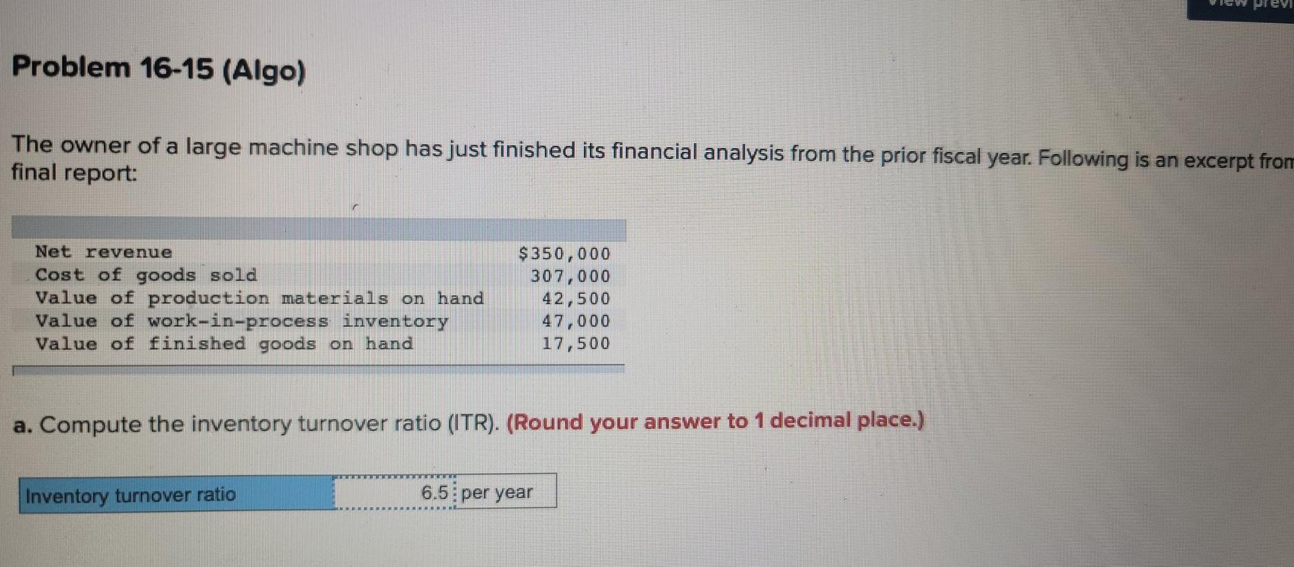 Solved Problem 16-15 (Algo) The owner of a large machine | Chegg.com
