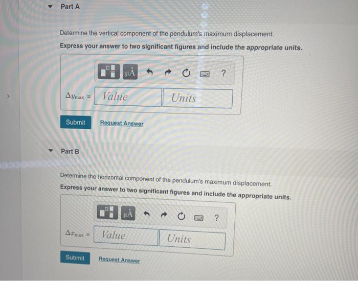 Solved Determine the vertical component of the pendulum's | Chegg.com