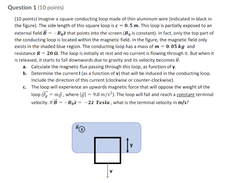 Solved Question 1 (10 points) (10 points) Imagine a square | Chegg.com