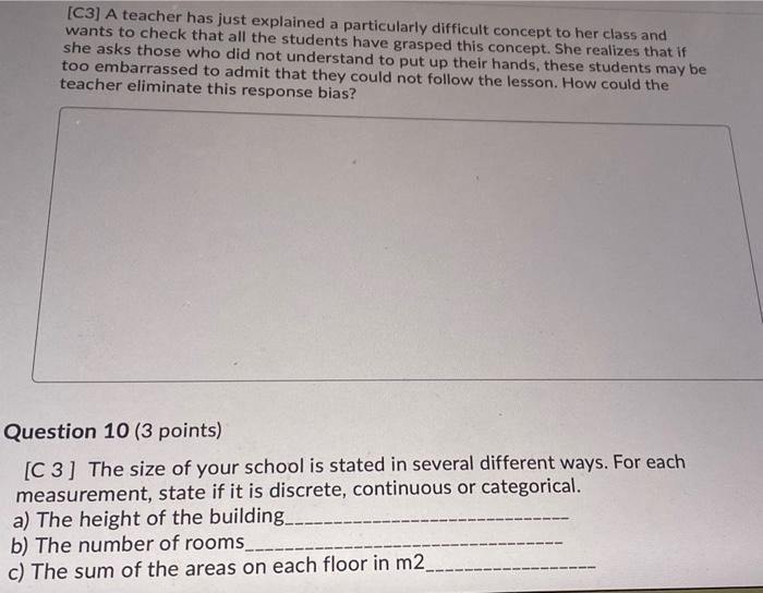 a [C3] A teacher has just explained a particularly | Chegg.com